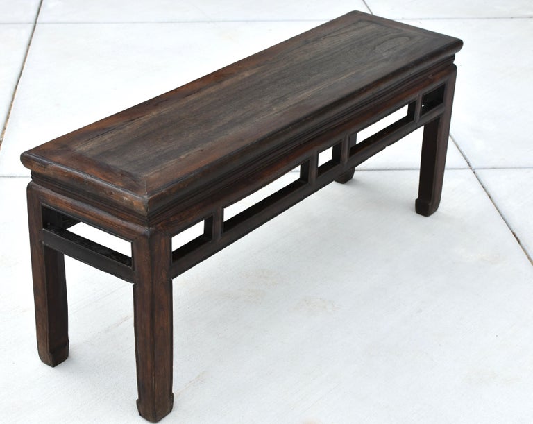 Chinese Antique Bench Solid Wood Ming Style Spring Bench at 1stDibs