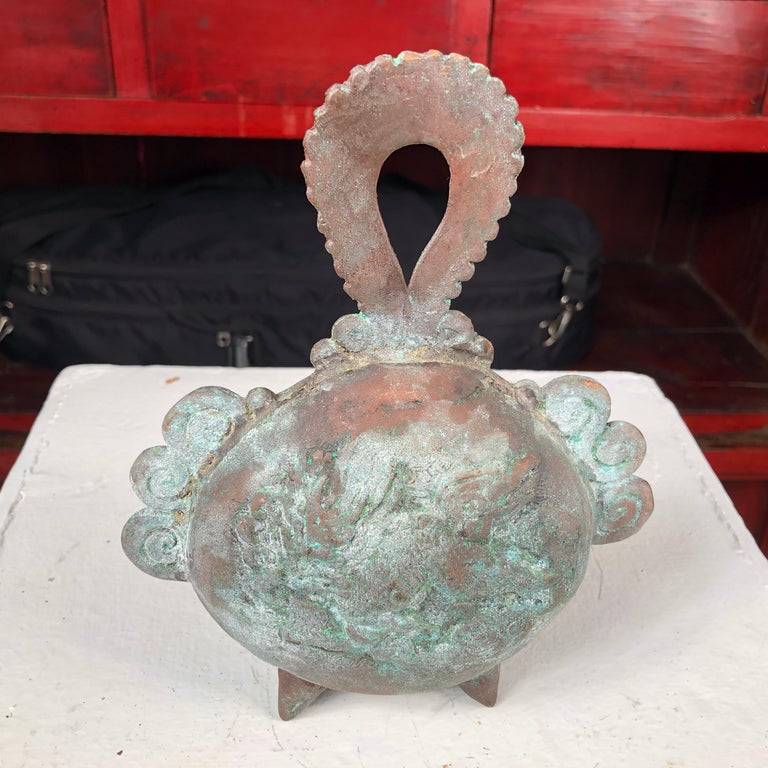 Chinese Antique "Tea Ceremony" Bronze Hand Bell 19th Century, Lovely ...