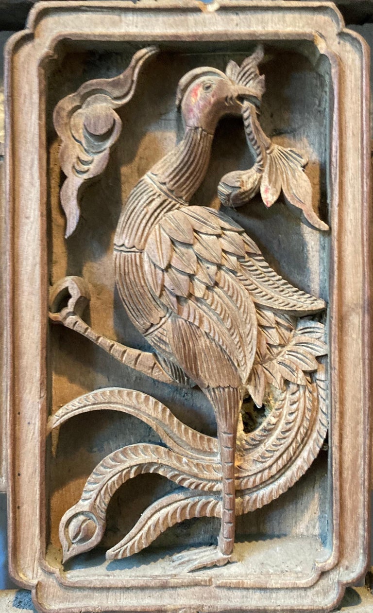 Chinese Antique Wood Panel For Sale at 1stDibs