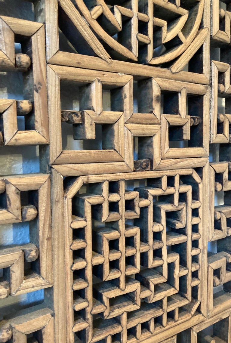 Chinese Antique Wood Panel at 1stDibs