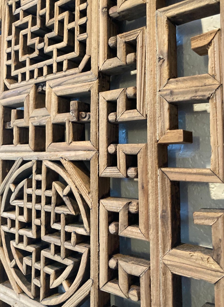 Chinese Antique Wood Panel at 1stDibs