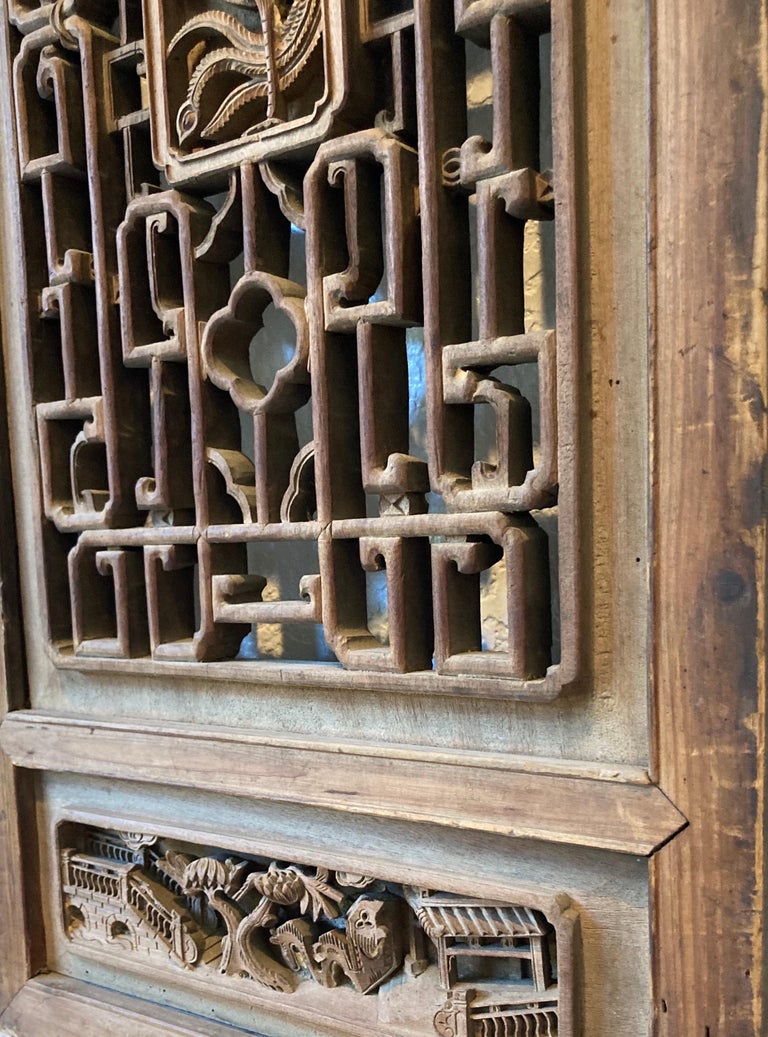 Chinese Antique Wood Panel For Sale at 1stDibs