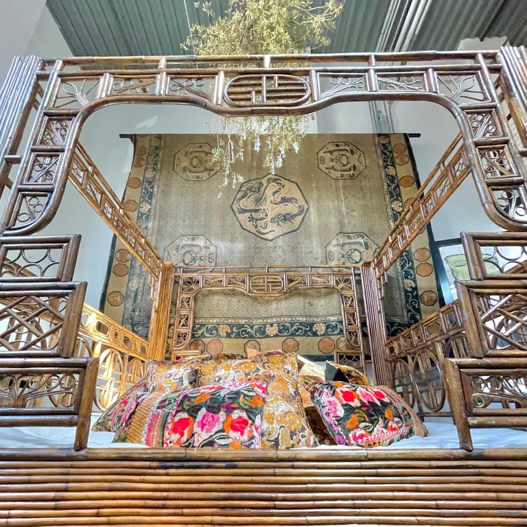 Chinese Bamboo Bed at 1stDibs