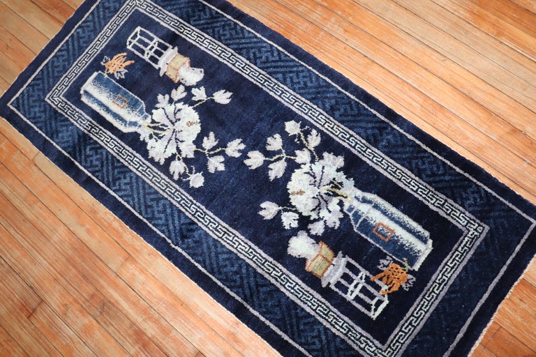 Chinese Batou Mini Rug For Sale at 1stDibs
