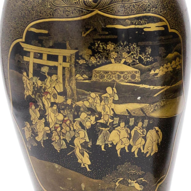 Chinese Black and Gilt Lacquer Vases For Sale at 1stDibs | chinese ...