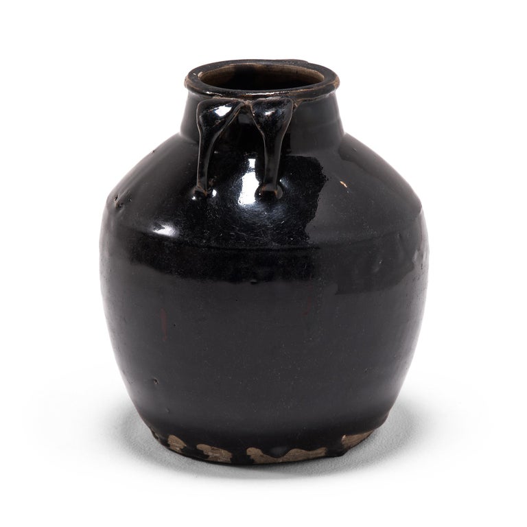 Chinese Black Glazed Soy Vessel at 1stDibs