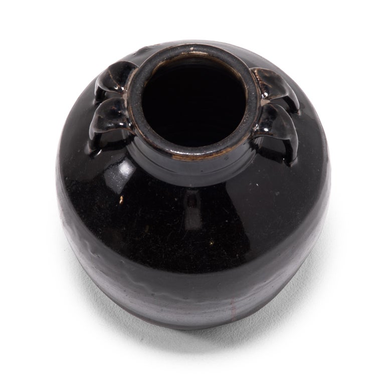 Chinese Black Glazed Soy Vessel at 1stDibs