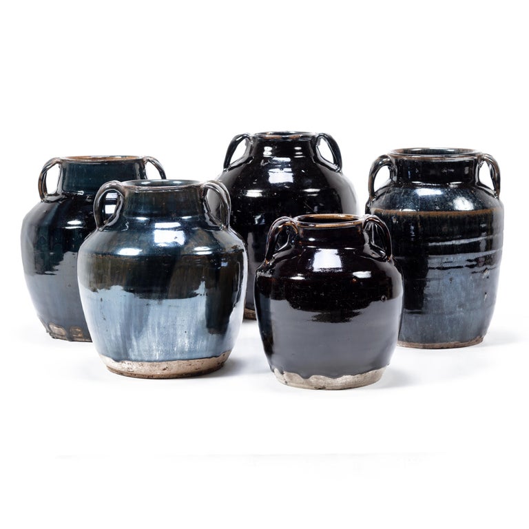 Chinese Black Glazed Soy Vessel at 1stDibs