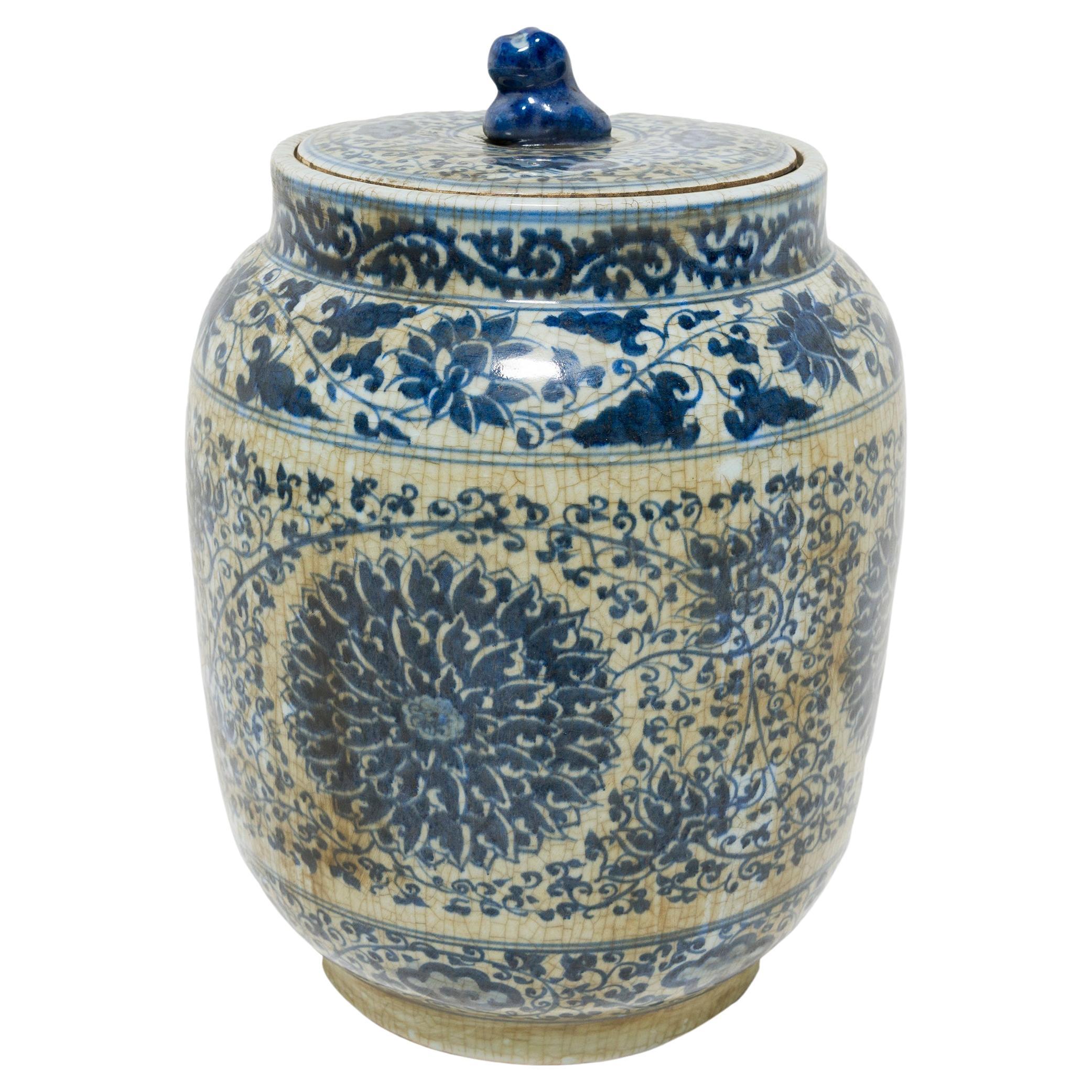 Monumental Chinese Blue and White Qilin Baluster Jar For Sale at 1stDibs