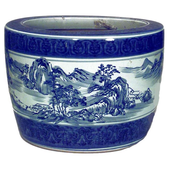 Chinese Blue and White Porcelain Pots For Sale at 1stDibs