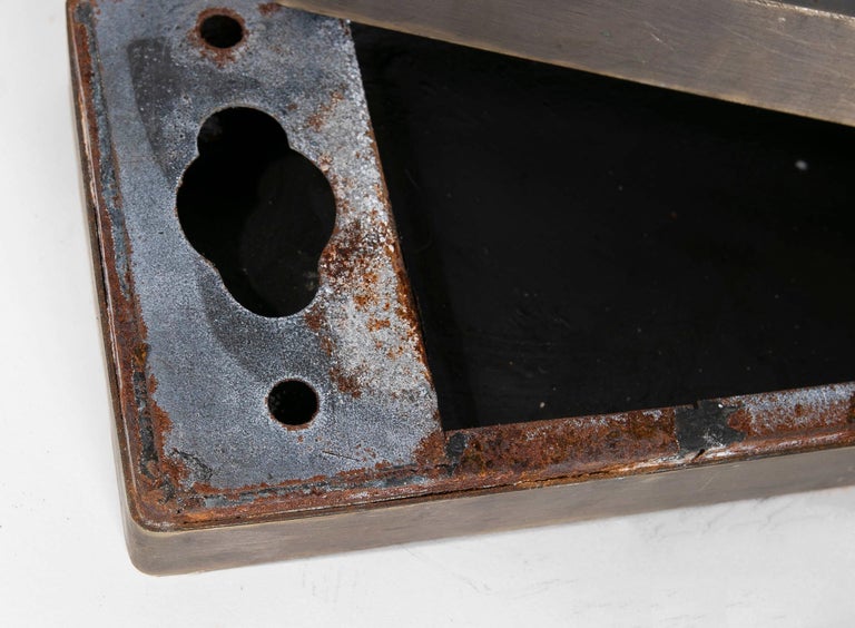 Chinese Brass Box with Chinese Letter Inscriptions on the Top For Sale ...