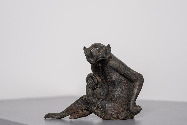 Chinese Bronze Monkey Statue, 18th Century at 1stDibs | monkey bronze ...