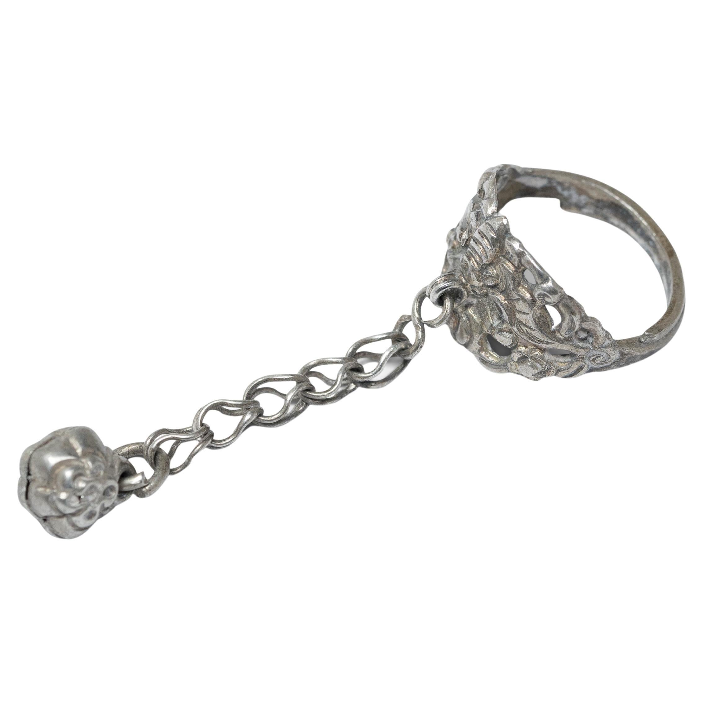 Chinese Butterfly and Gourd Charm Ring, circa 1900 For Sale at 1stDibs