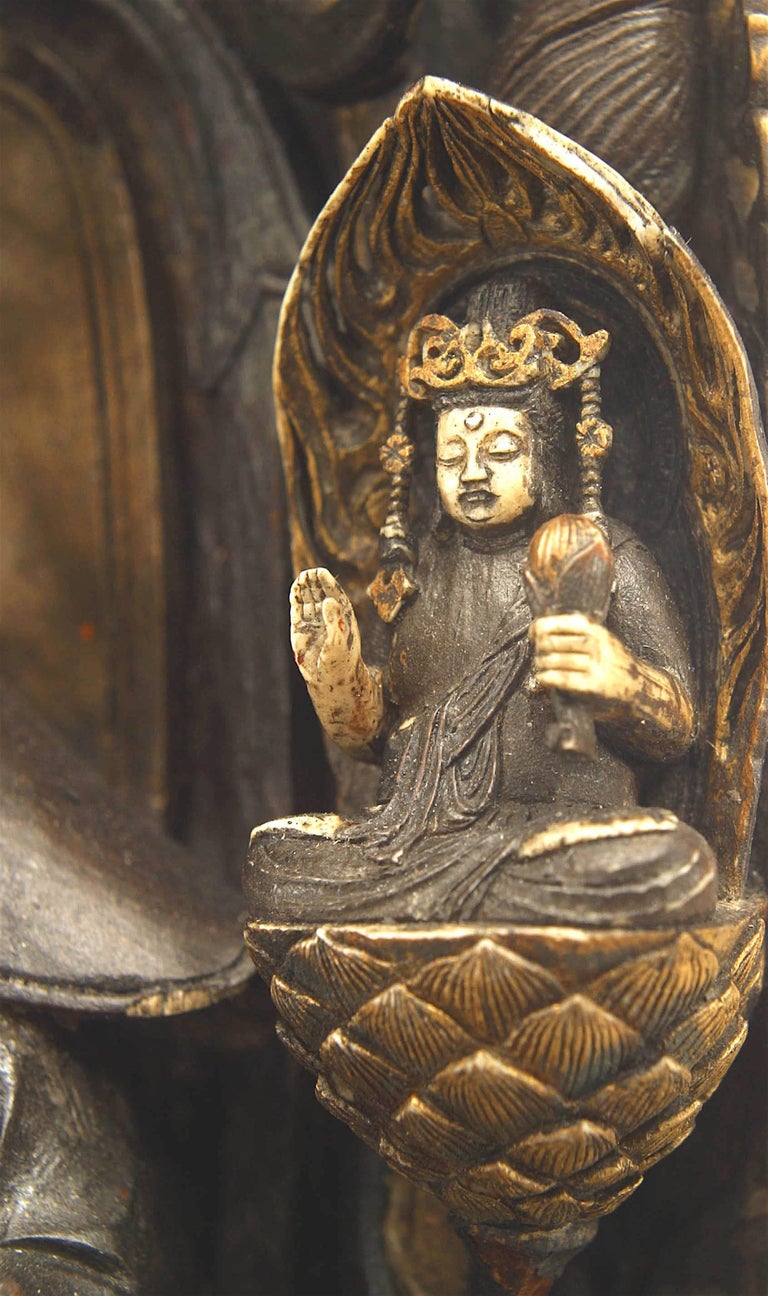 Chinese Carved Bone Figure of Buddha For Sale at 1stDibs