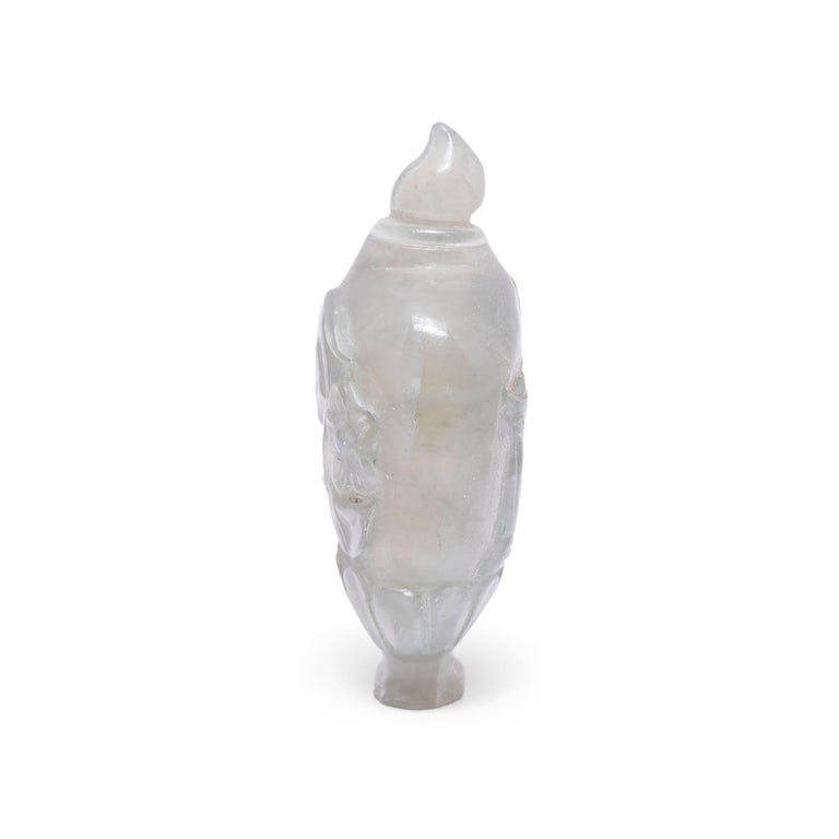Chinese Carved Stone Snuff Bottle For Sale at 1stDibs