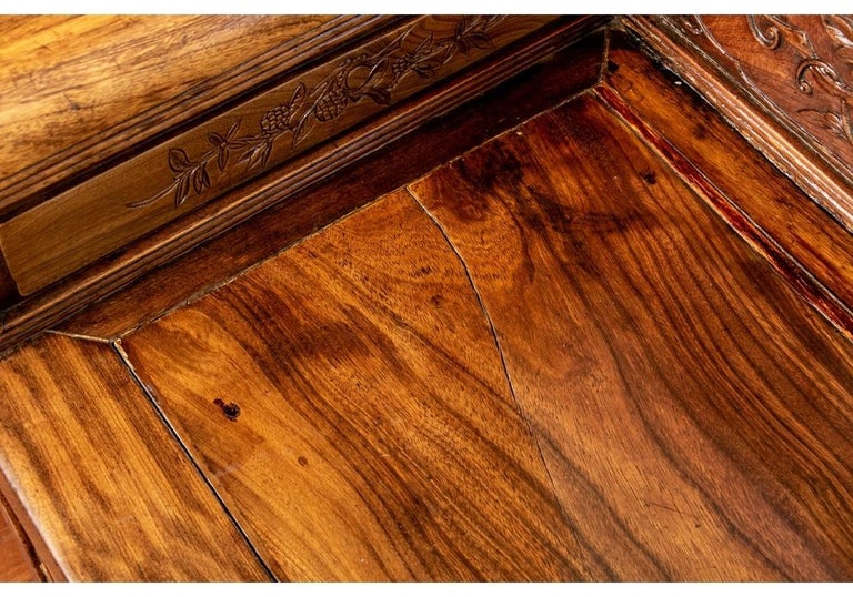 Chinese Carved Wood Long Bench For Sale at 1stDibs