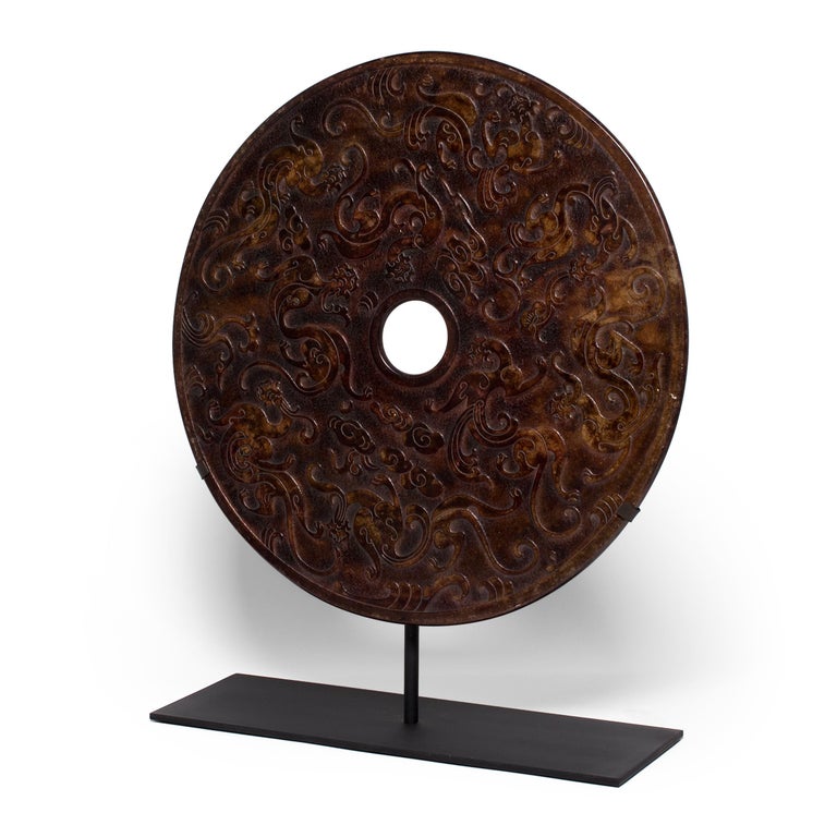 Chinese Celestial Dragon Bi Disc at 1stDibs