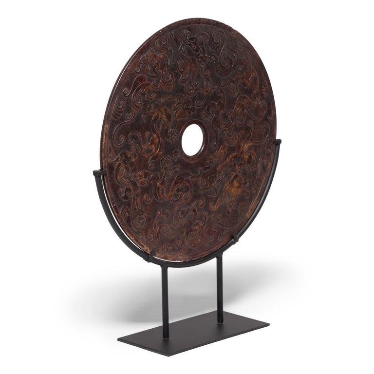 Chinese Celestial Dragon Bi Disc at 1stDibs