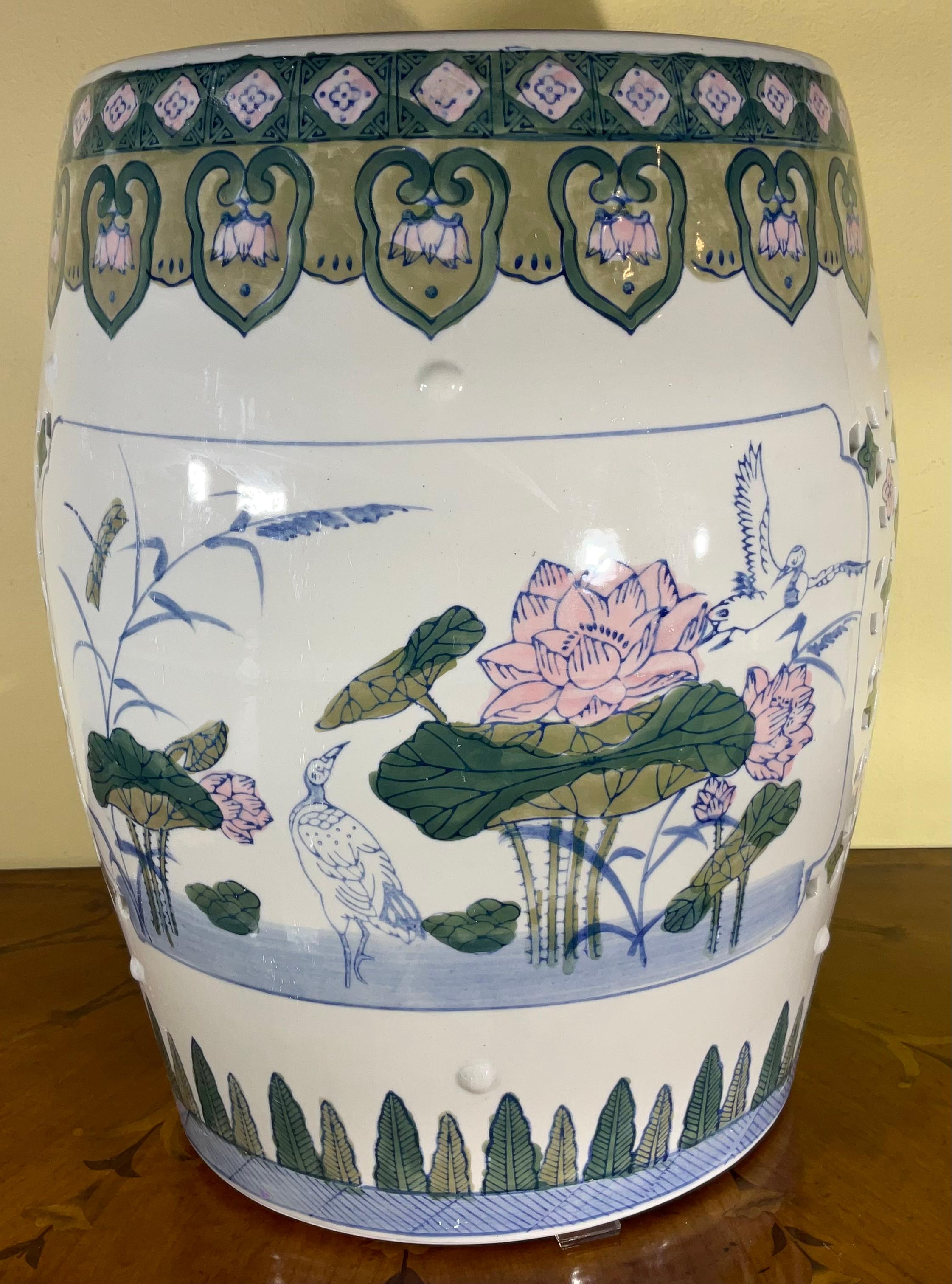 Chinese Ceramic Garden Stool at 1stDibs | chinese garden seats ceramic ...