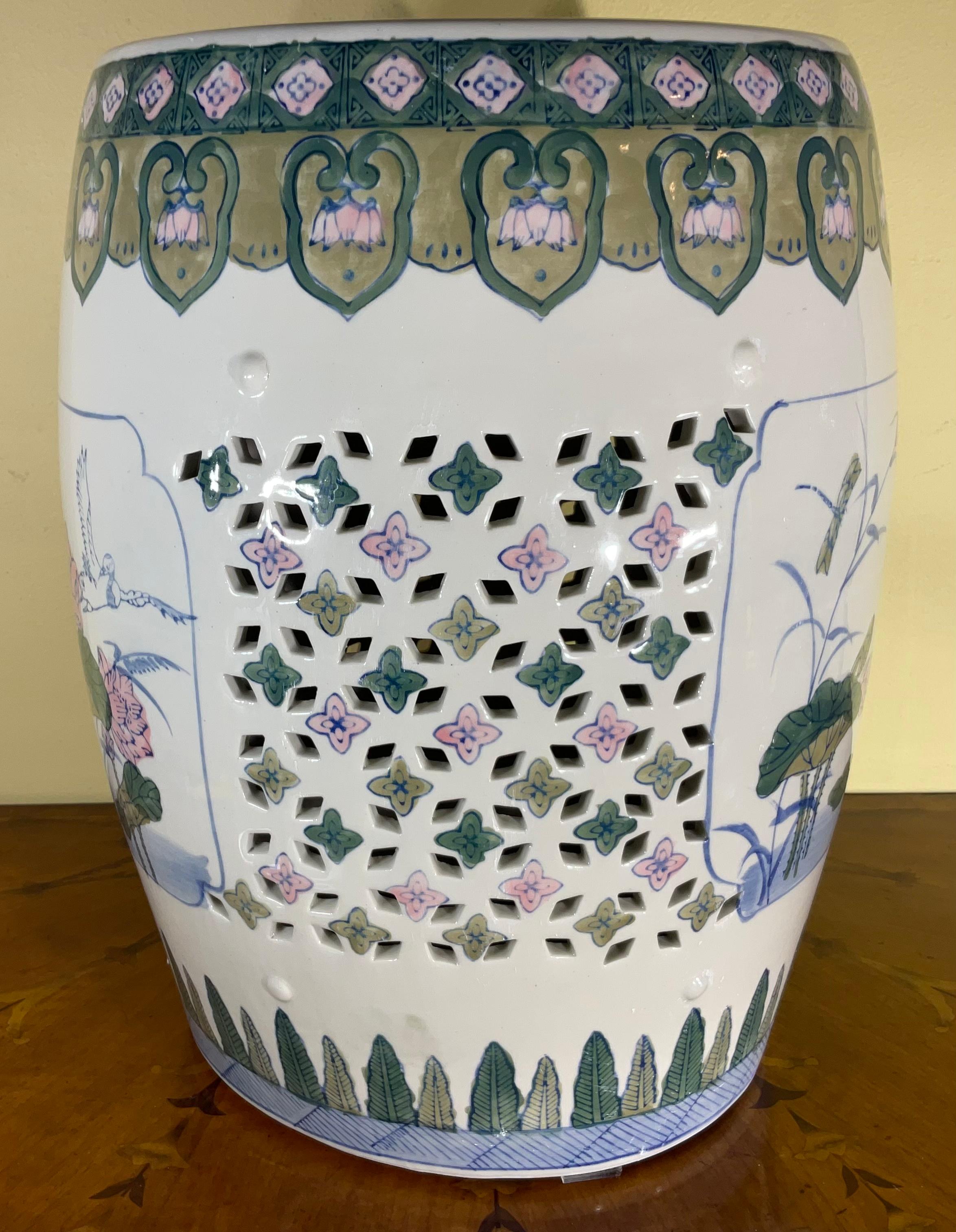 Chinese Ceramic Garden Stool at 1stDibs | chinese garden seats ceramic ...