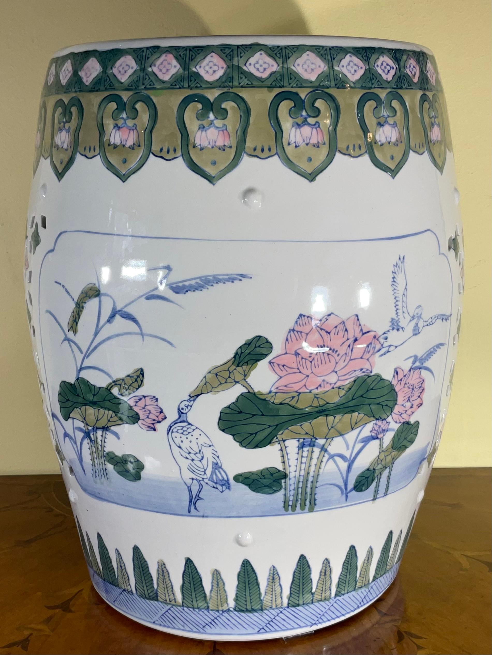 Chinese Ceramic Garden Stool at 1stDibs | chinese garden seats ceramic ...