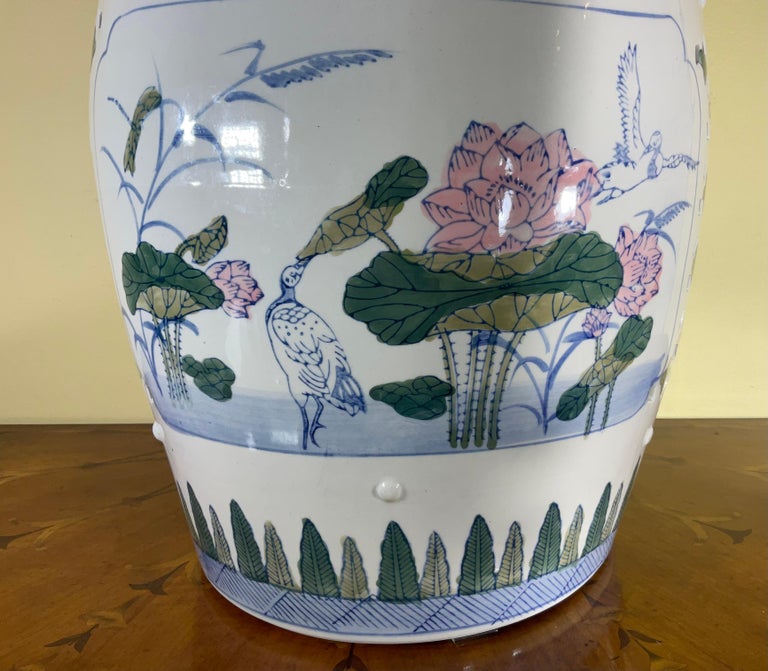 Chinese Ceramic Garden Stool For Sale at 1stDibs