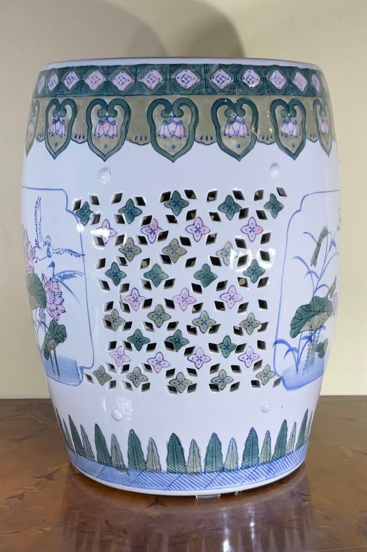 Chinese Ceramic Garden Stool at 1stDibs | chinese garden seats ceramic ...