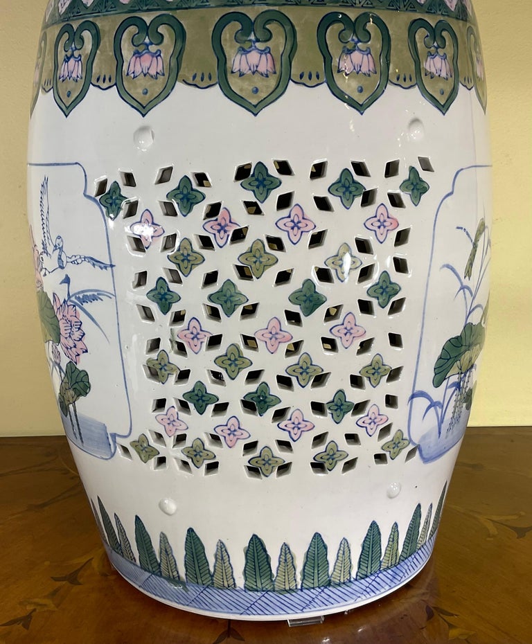 Chinese Ceramic Garden Stool For Sale at 1stDibs