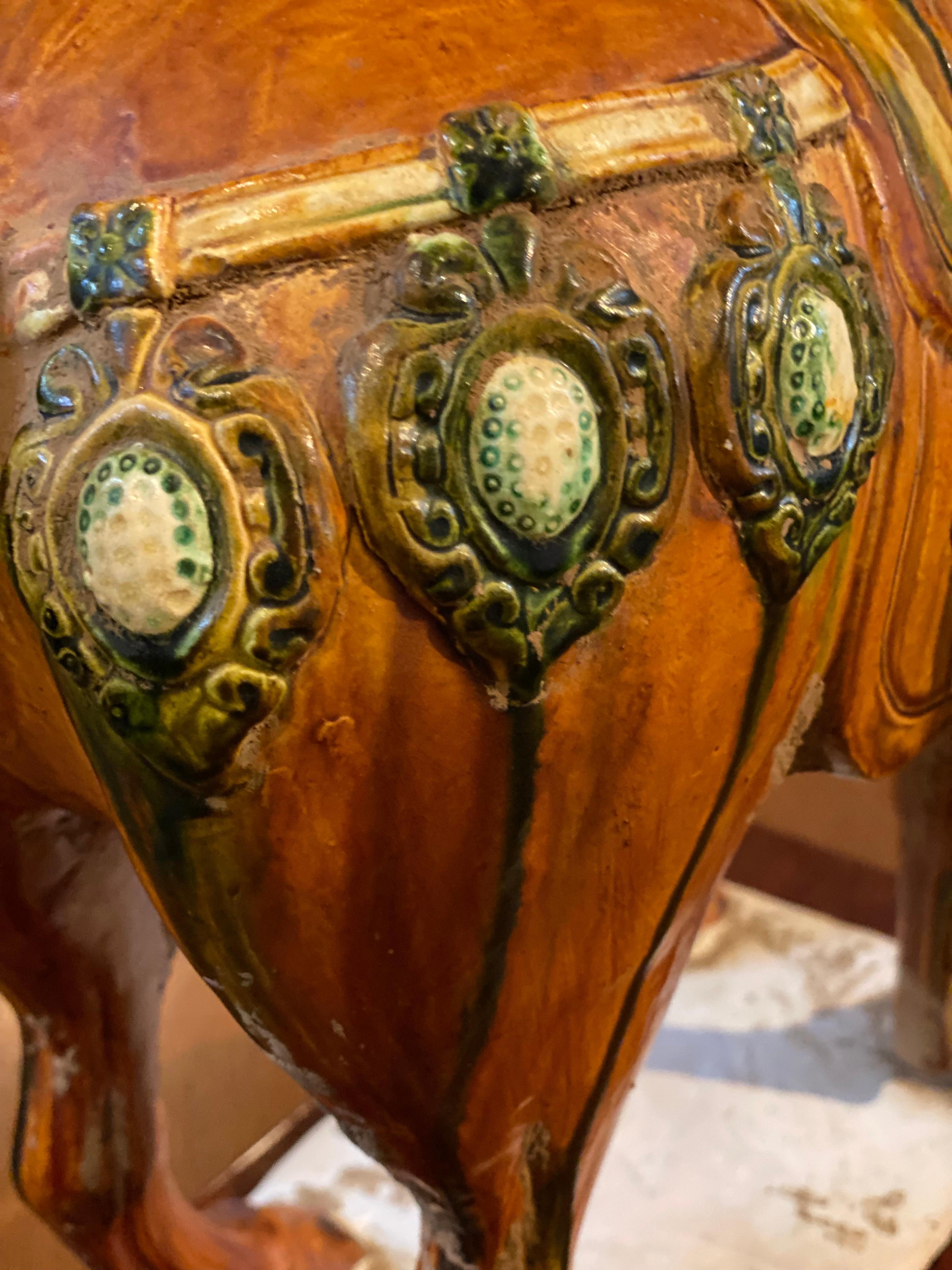 Chinese Ceramic Tang Style Horse on Stand at 1stDibs | chinese ceramic ...