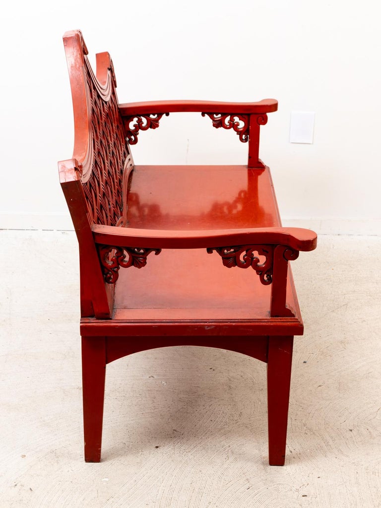 Chinese Chippendale Bench at 1stDibs