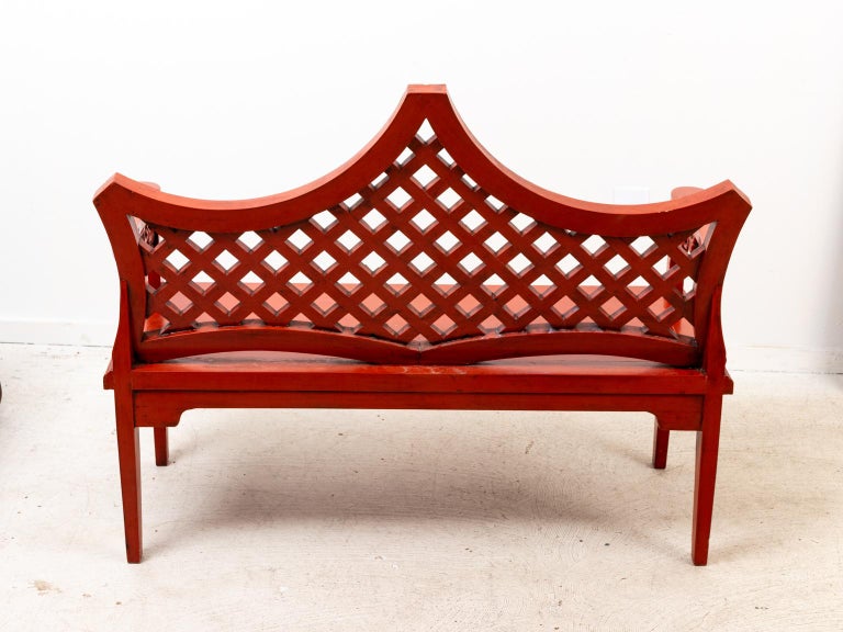Chinese Chippendale Bench at 1stDibs