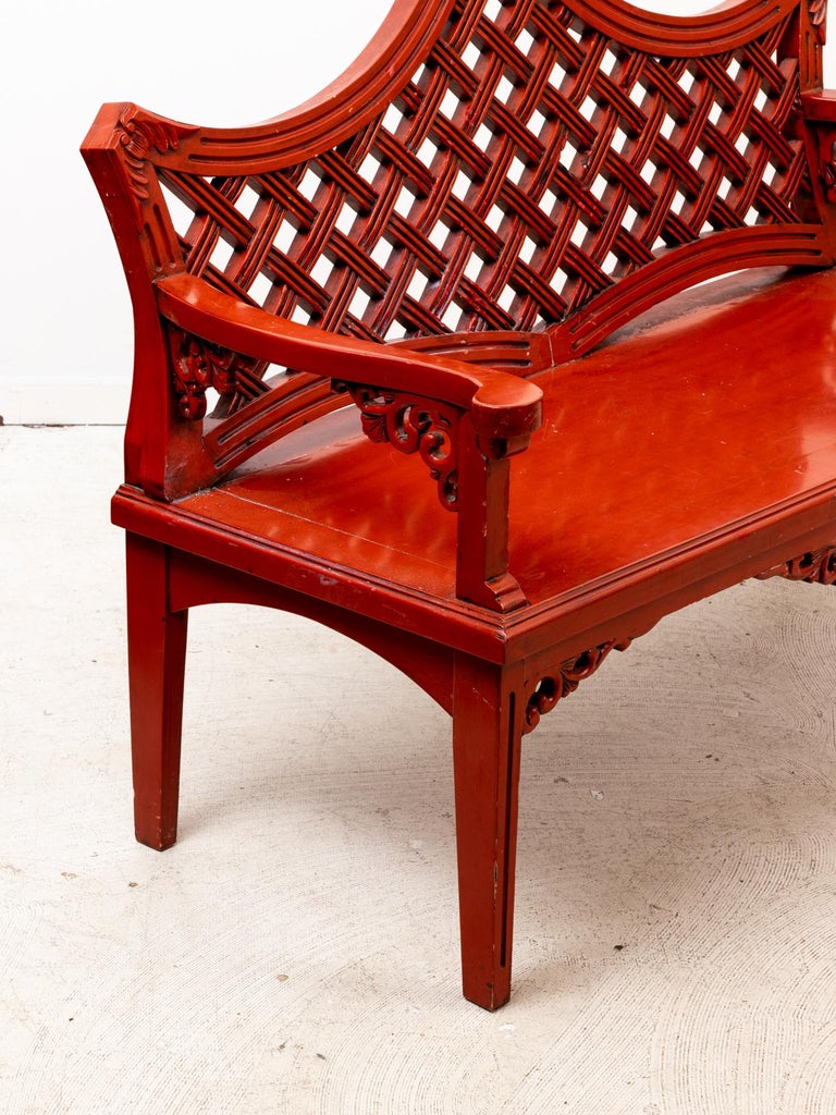 Chinese Chippendale Bench at 1stDibs