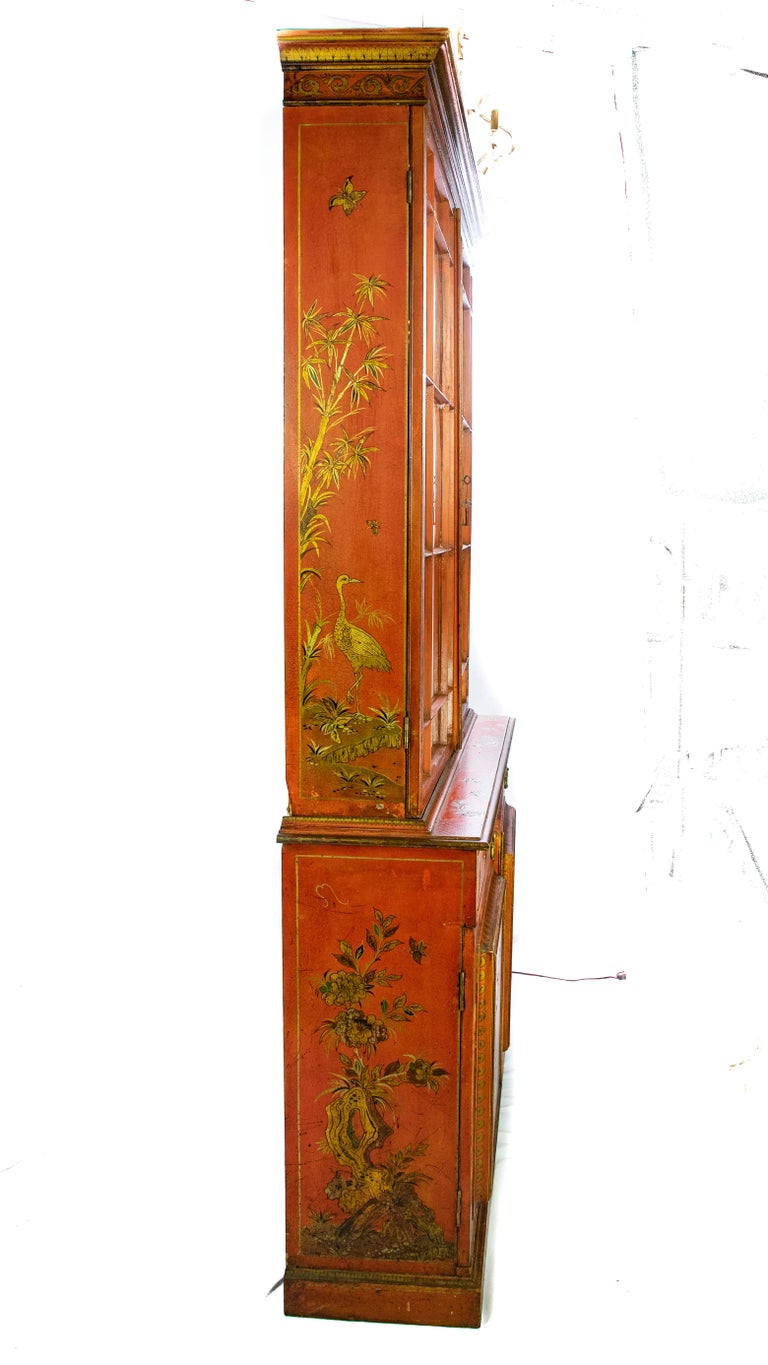 Chinese Chippendale Chinoiserie Cupboard at 1stDibs