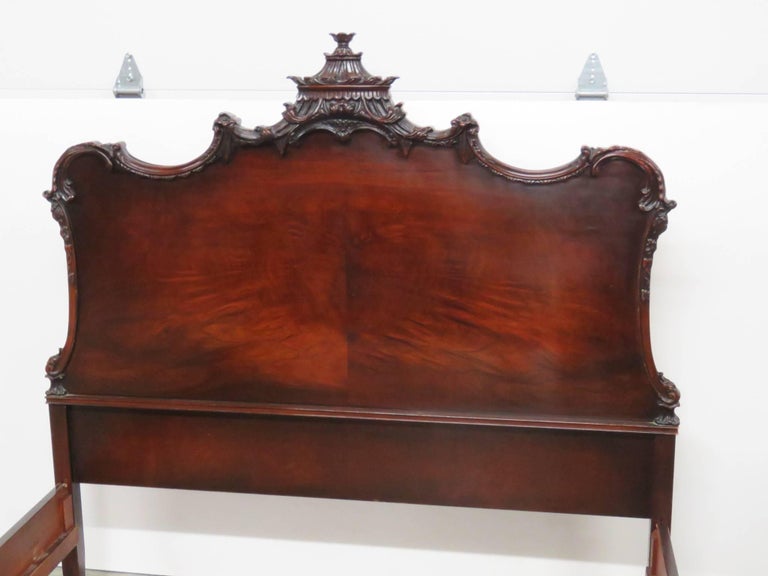 Chinese Chippendale Style Bed For Sale at 1stDibs | chinese chippendale bed