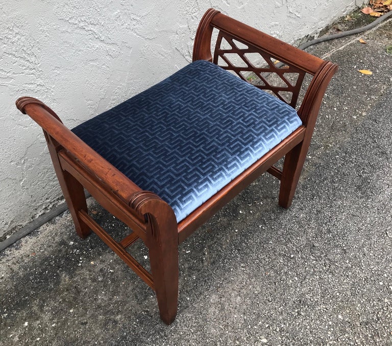 Chinese Chippendale Style Bench For Sale at 1stDibs