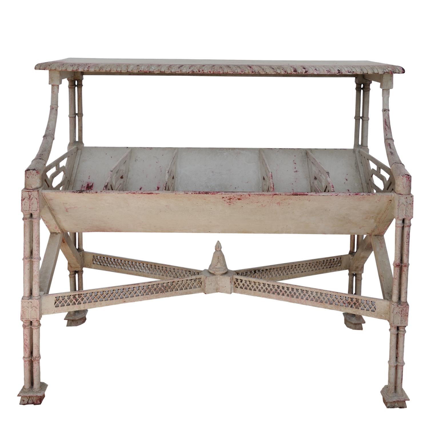 Chinese Chippendale Style Library Book Trough, circa 1890 For Sale at ...