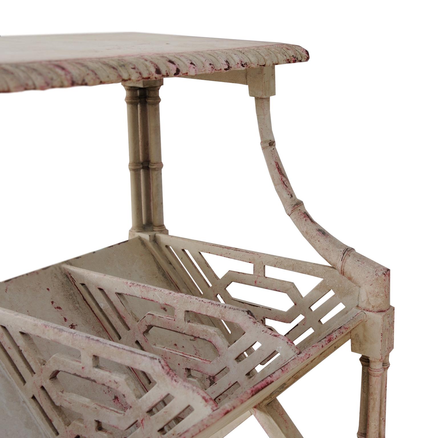 Chinese Chippendale Style Library Book Trough, circa 1890 For Sale at ...