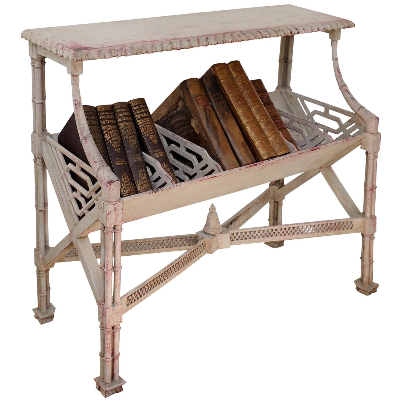 Chinese Chippendale Style Library Book Trough, circa 1890 For Sale at ...