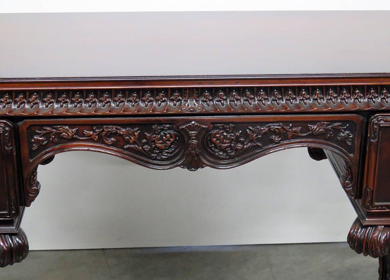 Prince of Wales Plume Base Chinese Chippendale Ladies Mahogany Vanity ...