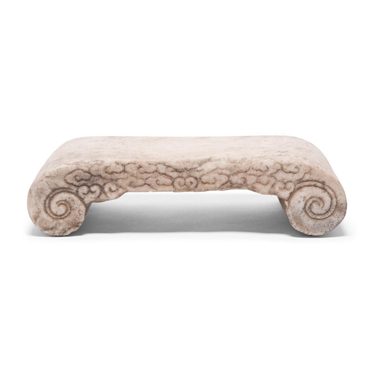 Chinese Cloud-Form Marble Scroll Stand, circa 1650 For Sale at 1stDibs