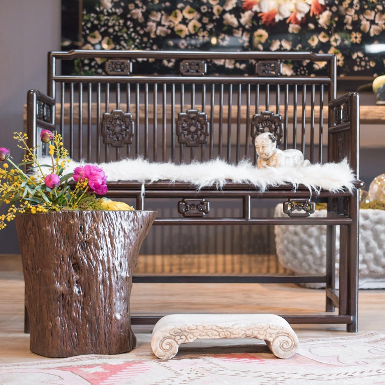 Chinese Cloud-Form Marble Scroll Stand, circa 1650 For Sale at 1stDibs