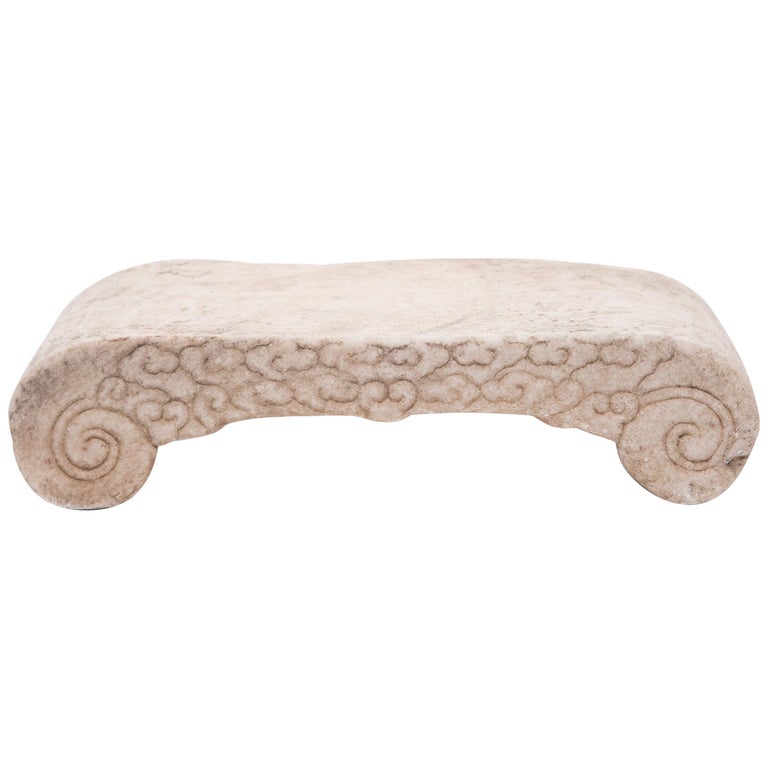 Chinese Cloud-Form Marble Scroll Stand, circa 1650 For Sale at 1stDibs