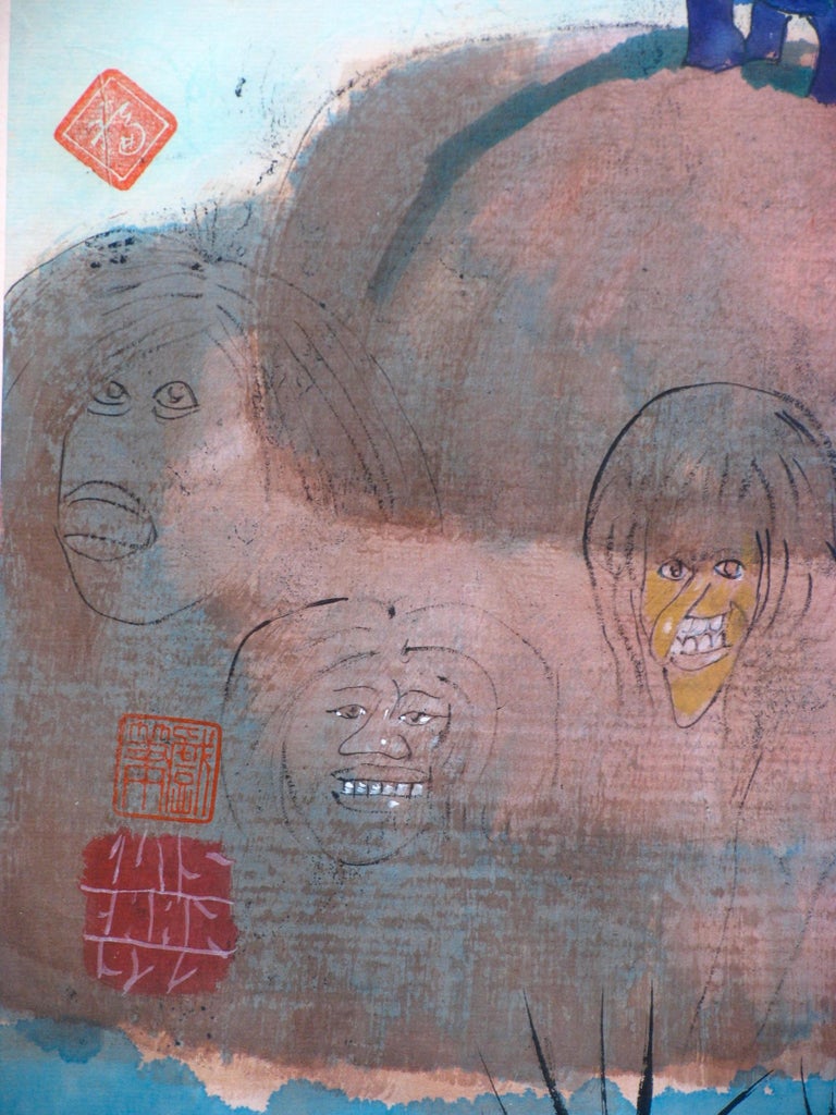 Chinese Contemporary Watercolor Painting by Luis Chan, 1972 For Sale at ...