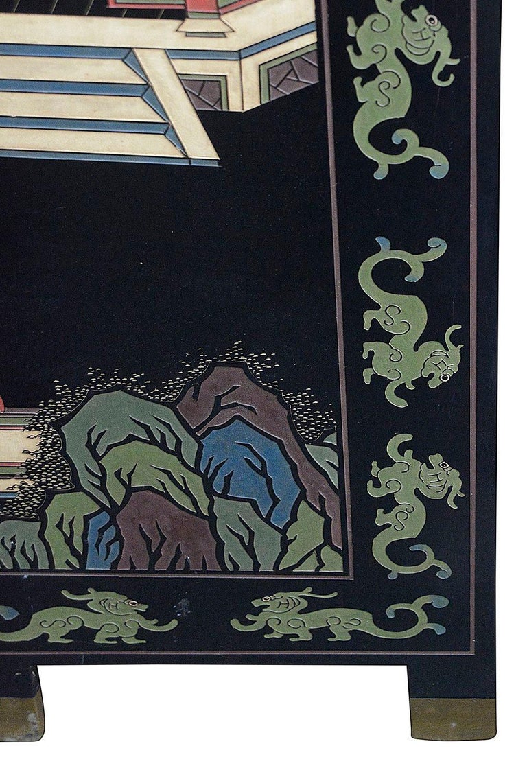 Chinese Coromandel Lacquer Eight Fold Screen, Early 20th Century For ...