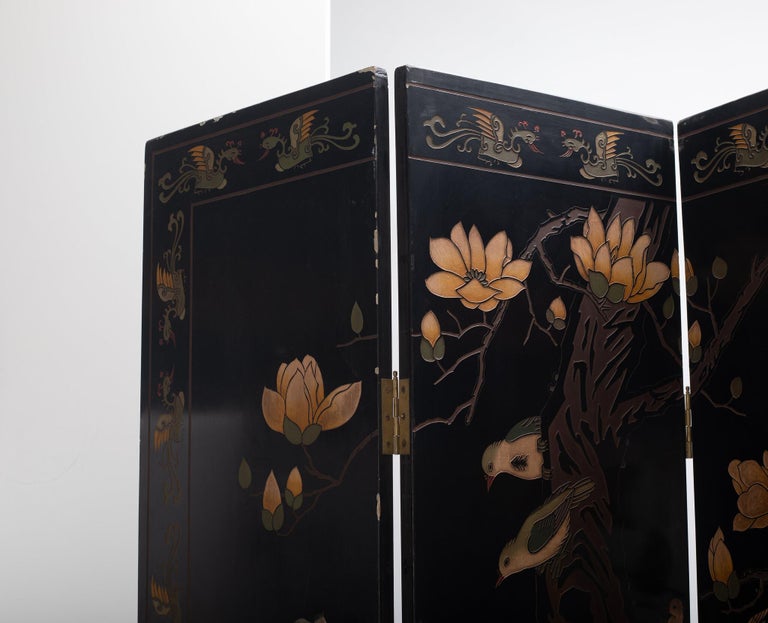 Chinese Coromandel Screen at 1stDibs