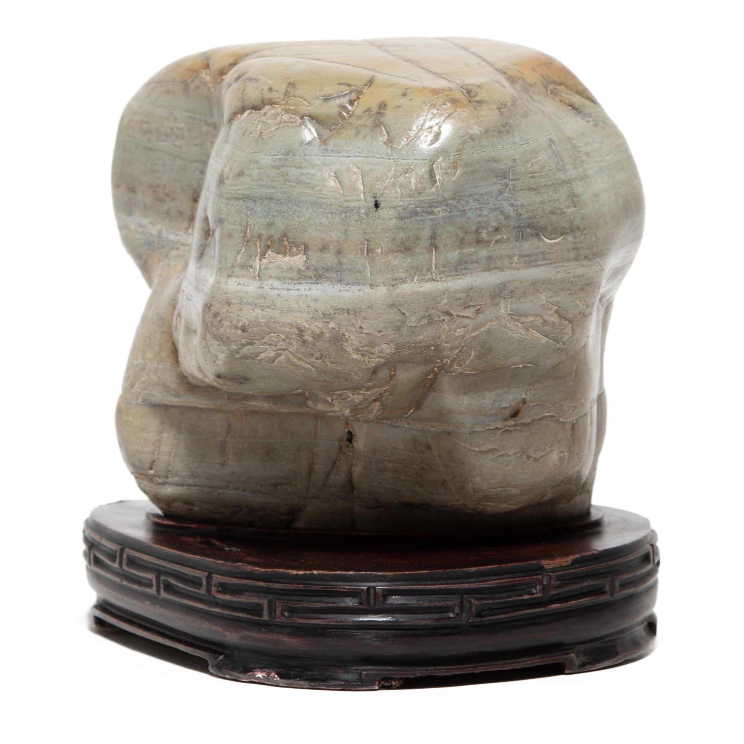 Chinese Dahua Meditation Stone at 1stDibs