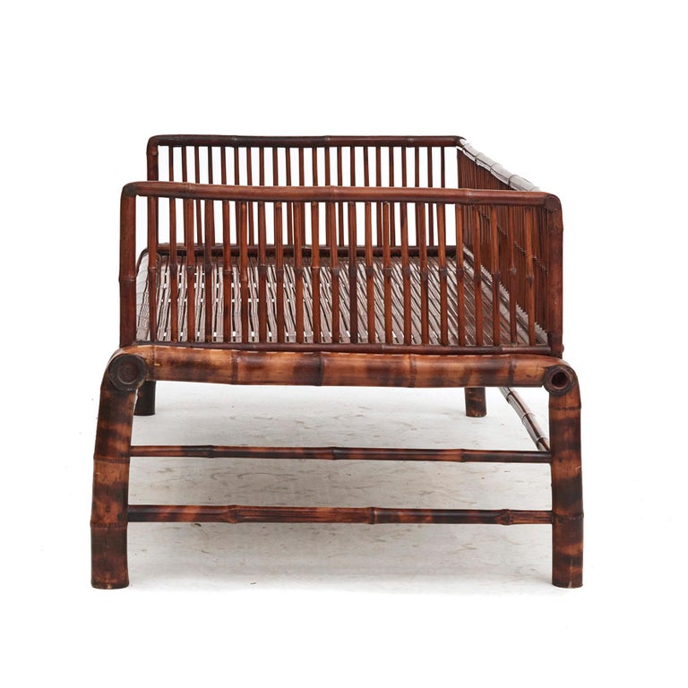 Chinese Daybed "Tiger bamboo" For Sale at 1stDibs