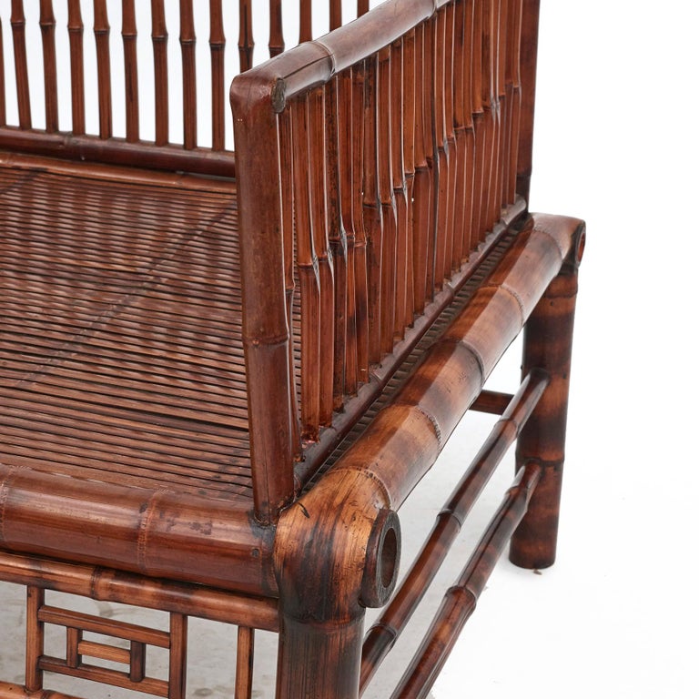 Chinese Daybed "Tiger bamboo" For Sale at 1stDibs