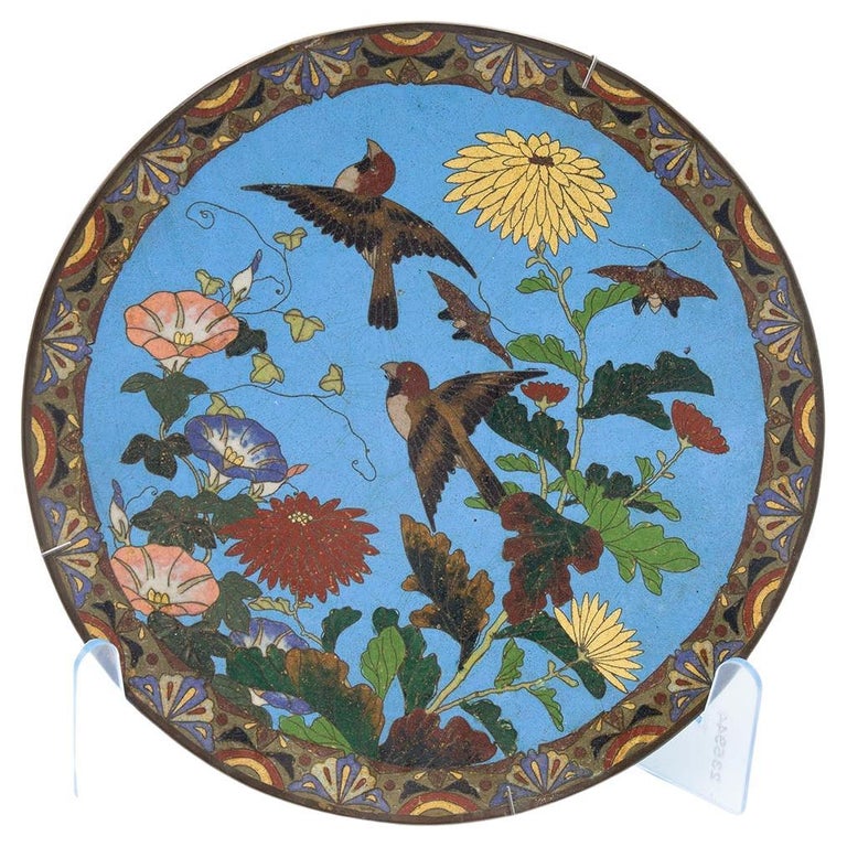 Chinese Decorative Wall Plate of Spring For Sale at 1stDibs