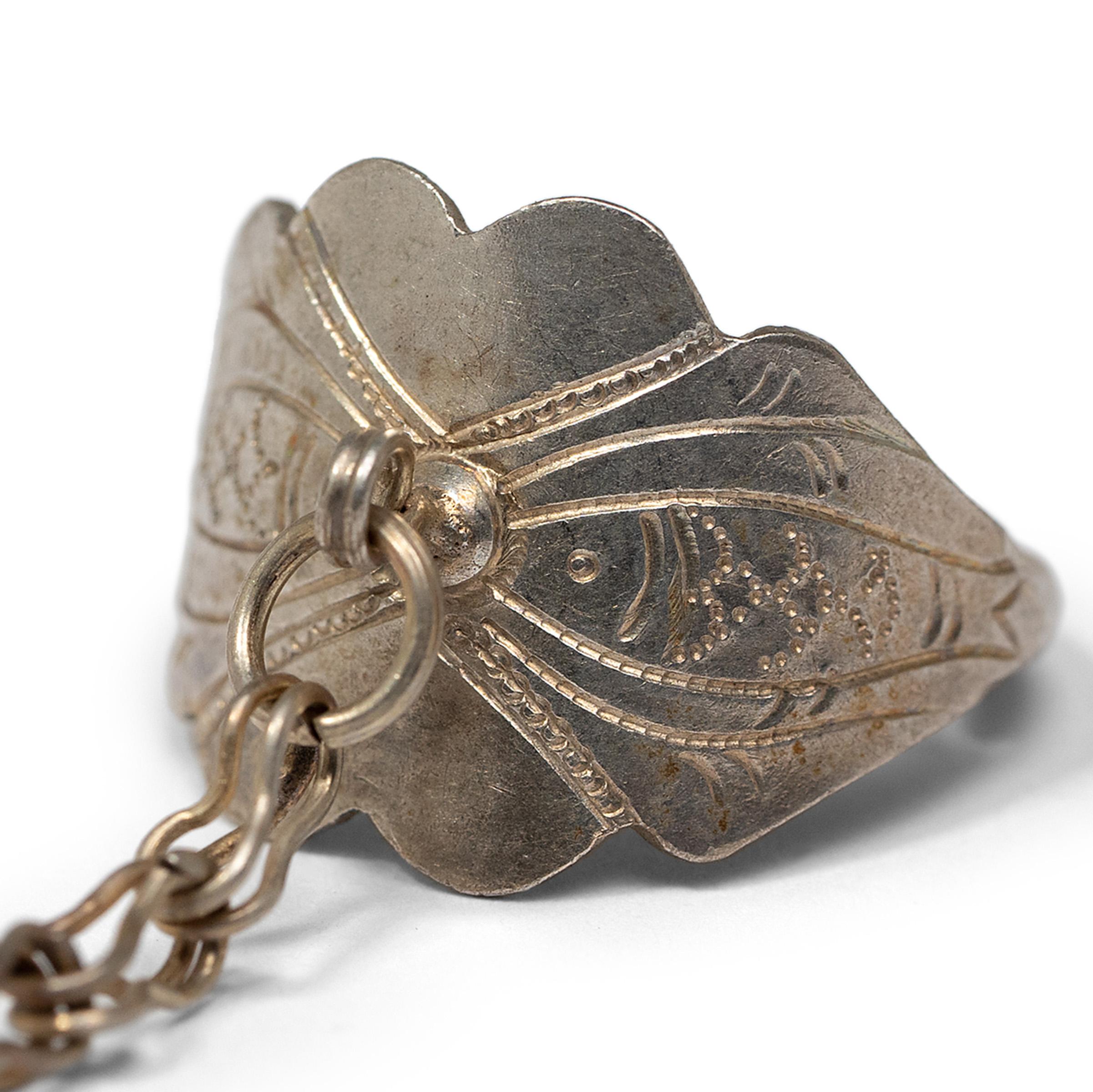 Chinese Double Fish Charm Ring, circa 1900 For Sale at 1stDibs